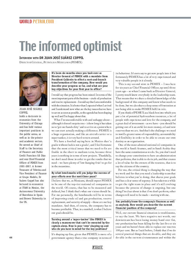 The Informed Optimist First Strategic Insight