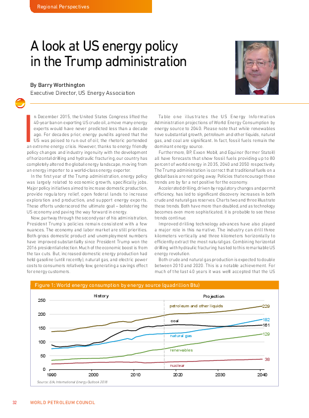 A Look At US Energy Policy In The Trump Administration FIRST A Look At US Energy Policy In The Trump Administration FIRST